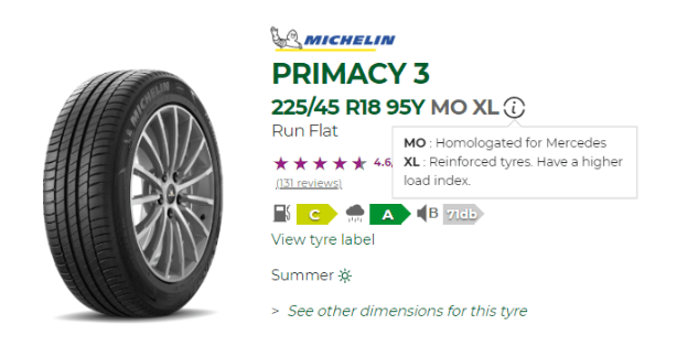 Mercedes A Class Tyres | Buy Online & Fitted Locally